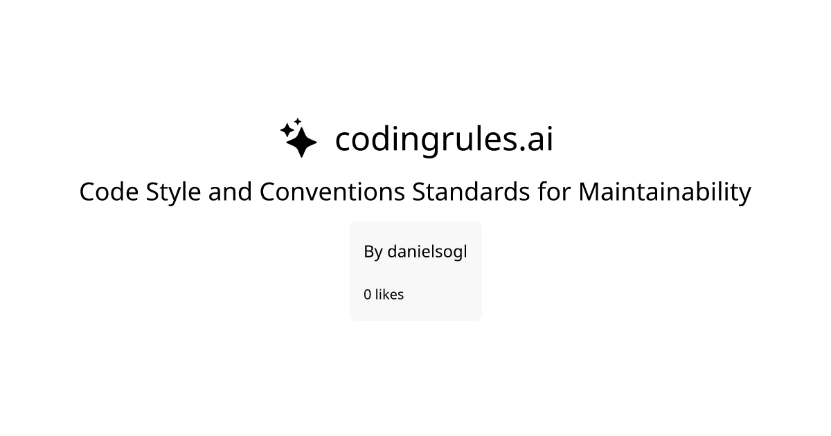 Code Style And Conventions Standards For Maintainability Coding Rules 3156
